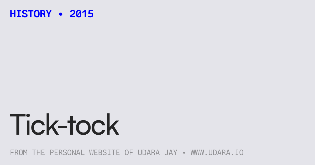 Tick-tock